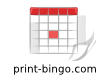 Print Standard Numbered Bingo Cards